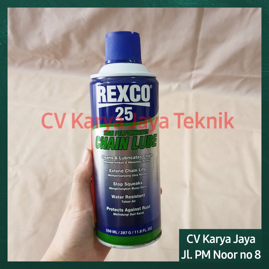 Jual Rexco 25 Chain Lube 350 ml / Pelumas dan Pembersih Rantai | Shopee ...