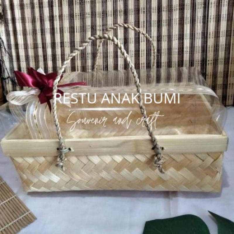 Jual (BMT) besek wadah hantaran parsel dan ater ater Besek Mika Tinggi ...