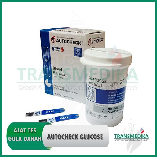 Jual Autocheck Glucosa / AUTOCHECK Gula Darah / Autocheck strip refill ...
