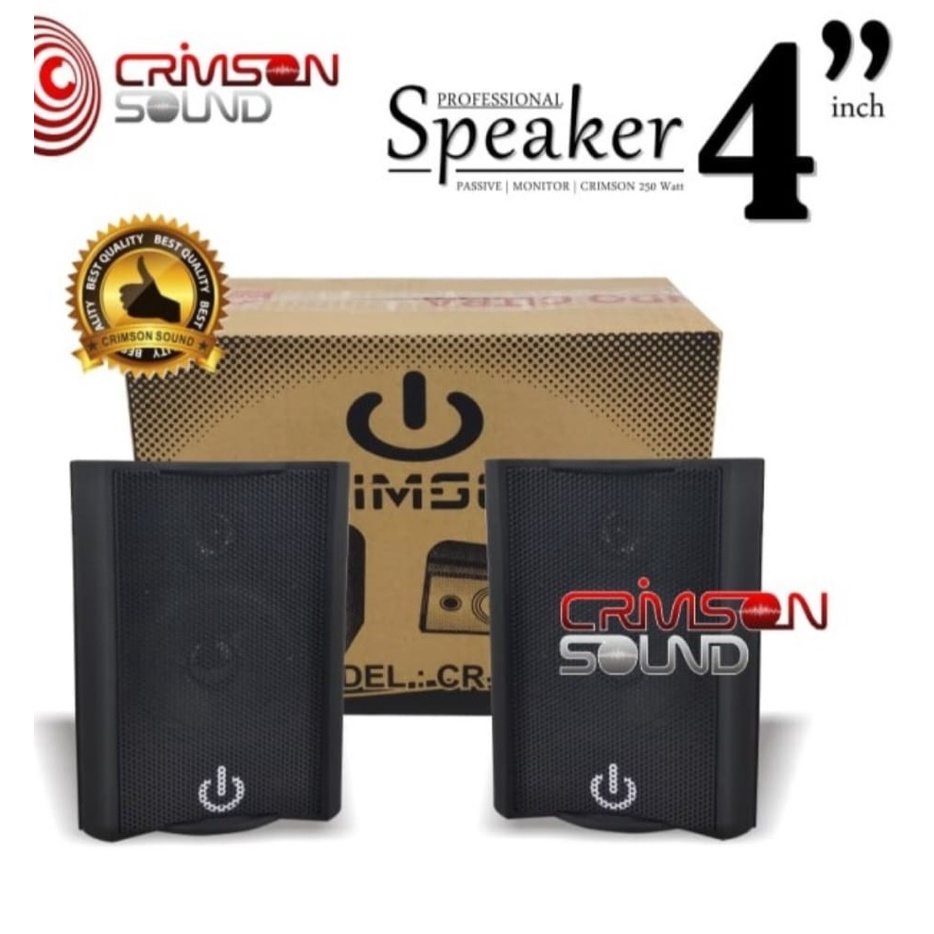 Jual G606 CRIMSON SPEAKER PASIF DINDING 4 INCI SEPASANG DUAL SPEKER DINDING WALL PASSIVE MASIVE ...