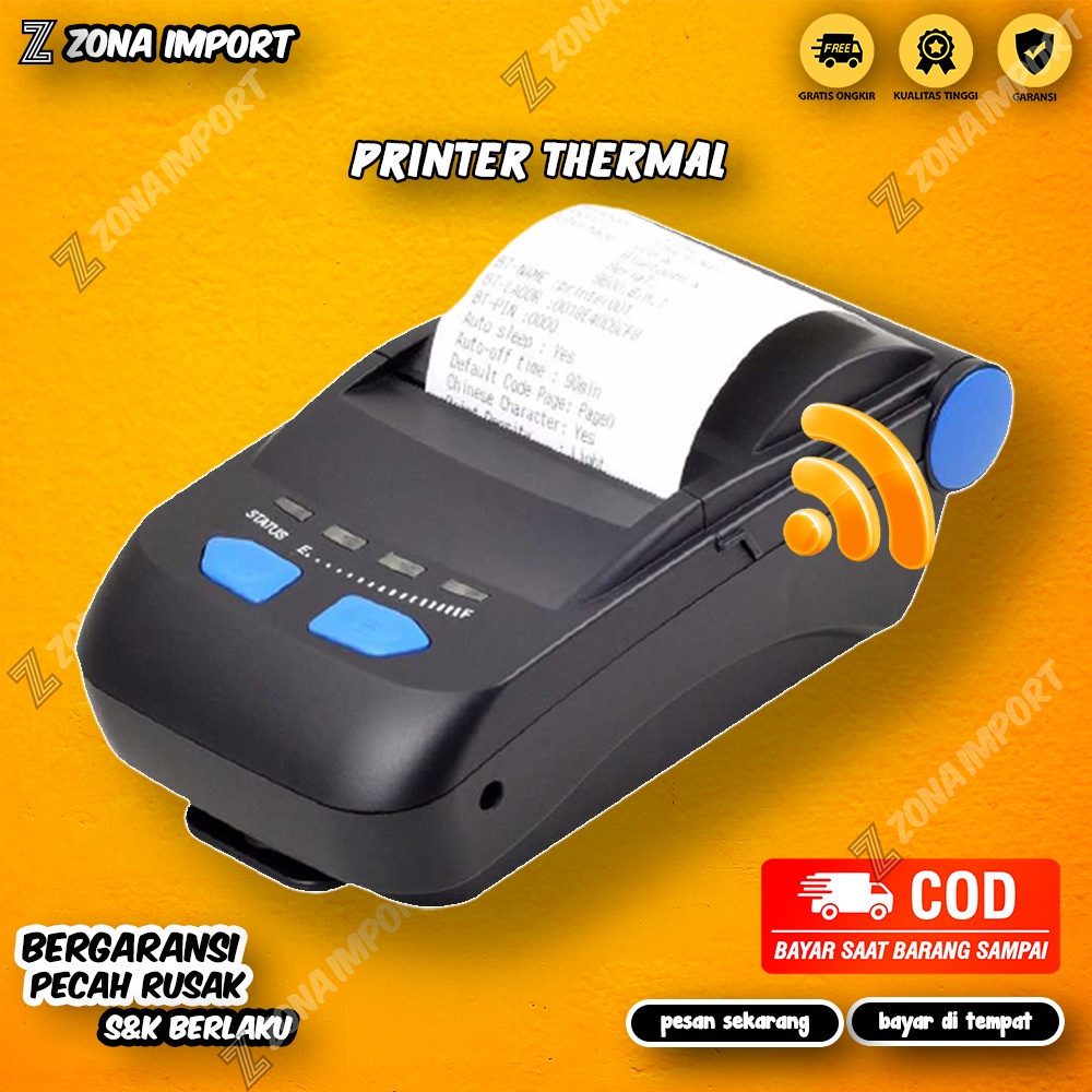 Jual Printer Nota Portable POS Thermal Receipt Printer Bluetooth+USB ...