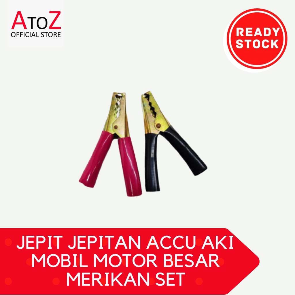 Jual JEPIT JEPITAN ACCU AKI MOBIL MOTOR BESAR MERIKAN SET | Shopee ...