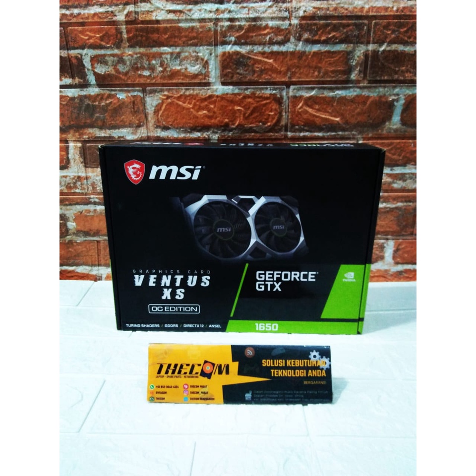 Jual VGA MSI GeForce GTX 1650 D6 VENTUS XS OCV1 NVIDIA 4GB GDDR6 - Graphic Card | Shopee Indonesia