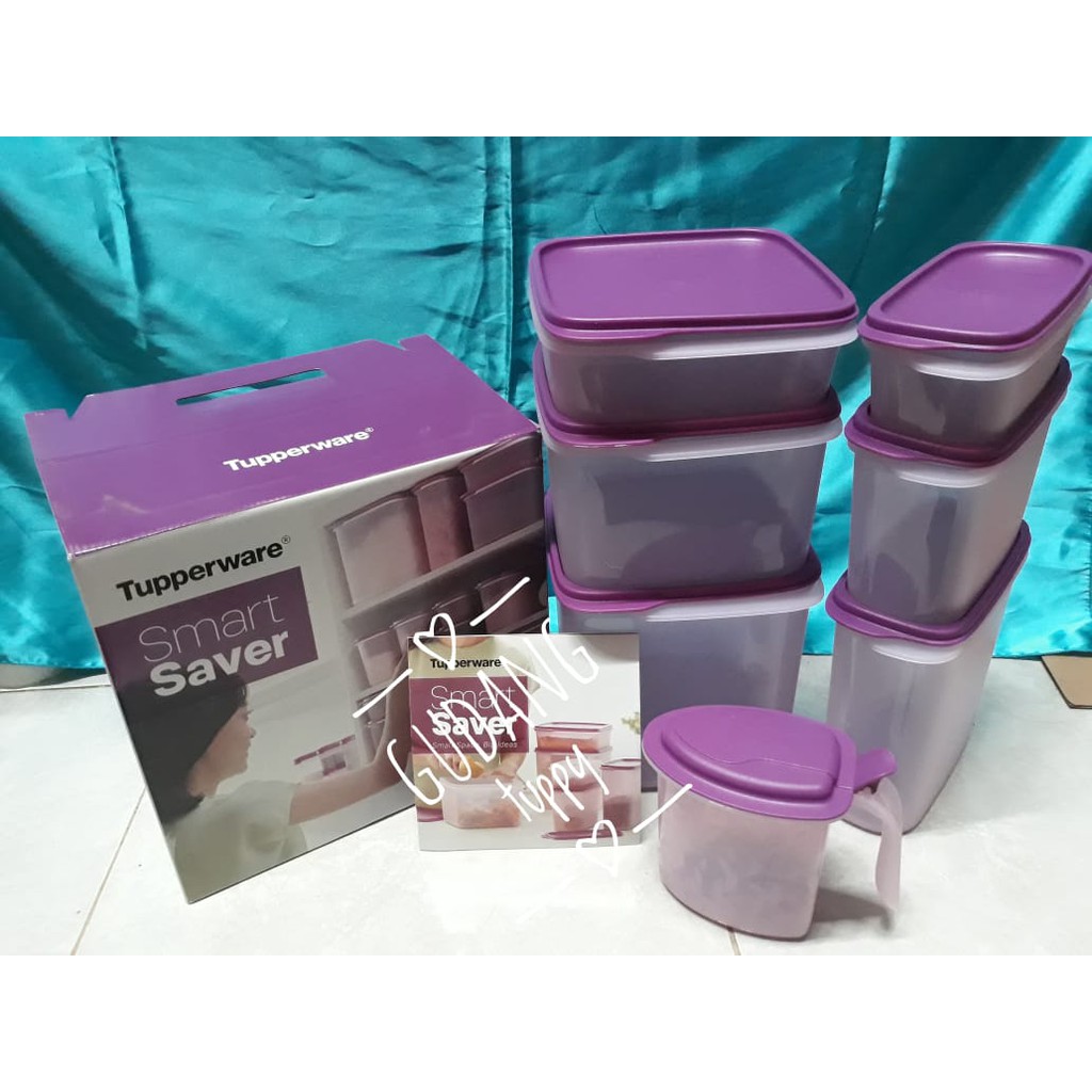 Jual smart saver set toples with gift box tupperware | Shopee Indonesia