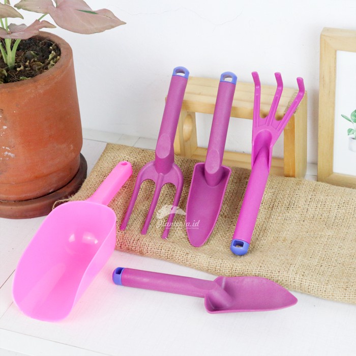 Jual Gardening Tool Kit Premium Princess 5 In 1 Bahan Kuat Dan Cute 086 ...