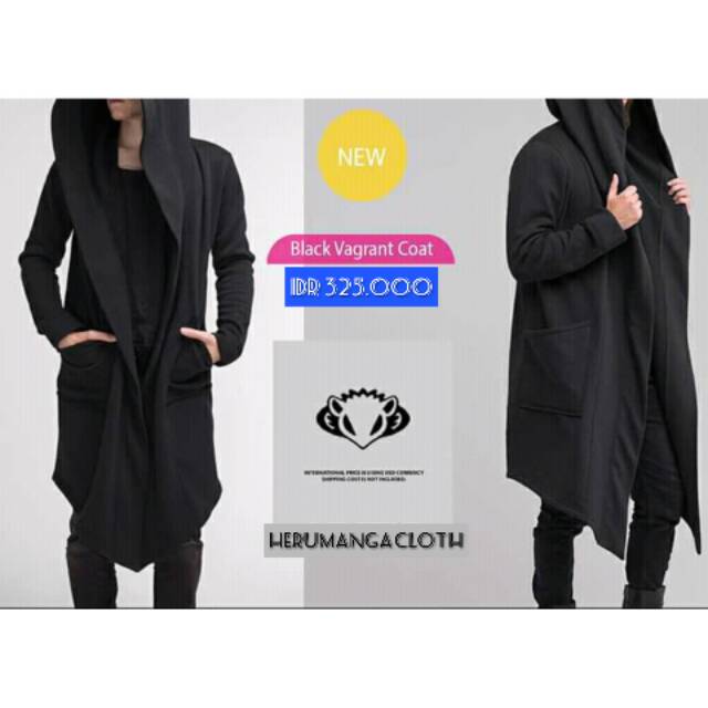 Jual Coat Black Vagrant | Shopee Indonesia