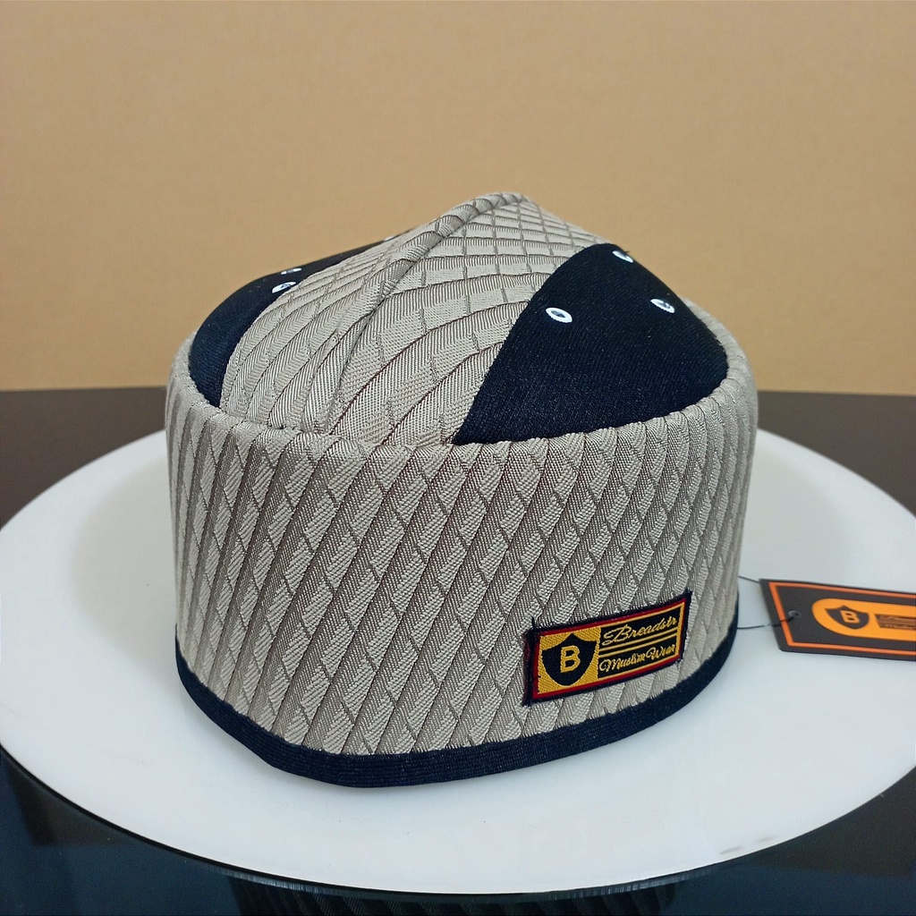 Jual PECI KOPIAH SONGKOK TURKI SPONS HITAM CREAM ABU BERKUALITAS MURAH ...