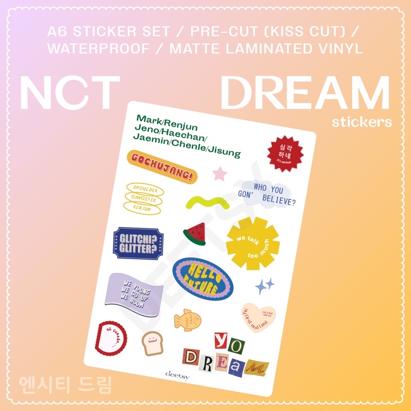 Jual NCT Dream Sticker Pack | Shopee Indonesia