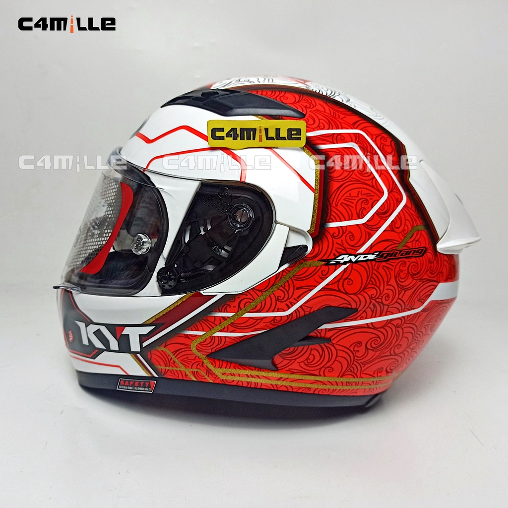 Jual HELM KYT FALCON FR ANDI GILANG DOUBLE VISOR FULL FACE | Shopee ...