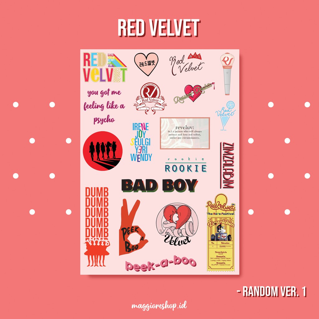 Jual Sticker Red Velvet | Shopee Indonesia