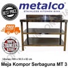 Jual (PACKING KAYU) METALCO MT3 / Meja Dapur / Kompor Stainless Steel ...