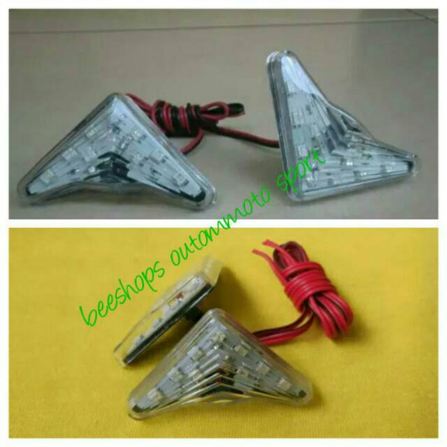 Jual Sen tempel LED segitiga mini universal | Shopee Indonesia