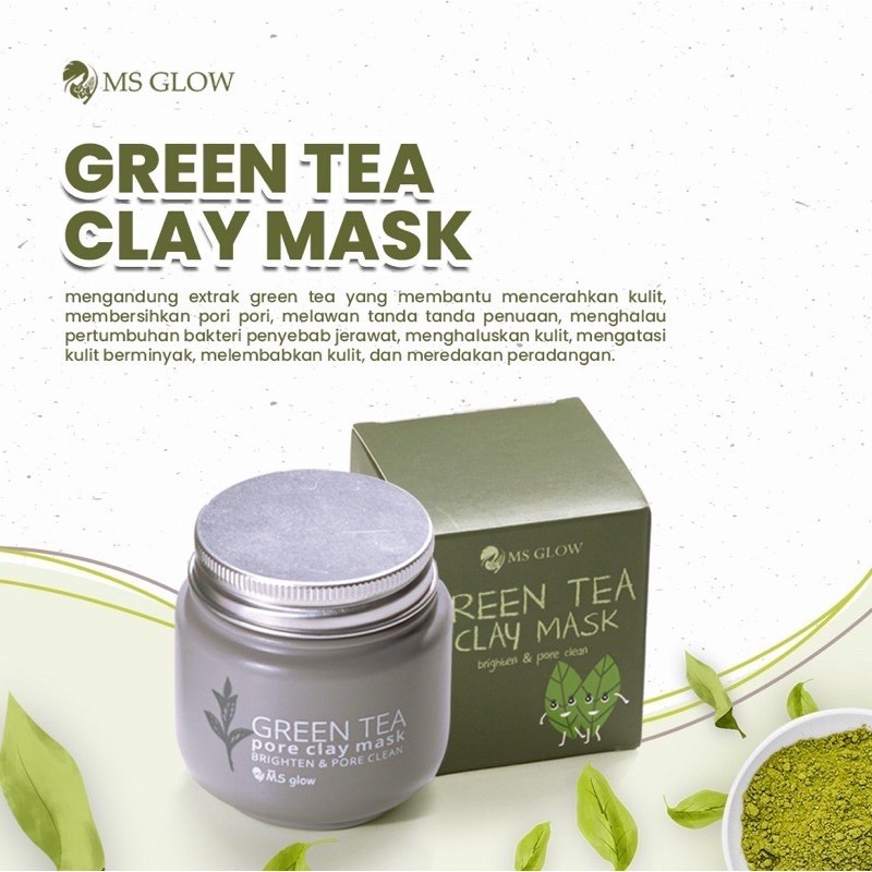 Jual MS GLOW CLAY MASK GREEN TEA / CHARCOAL - MASKER WAJAH | SENTOSA ...