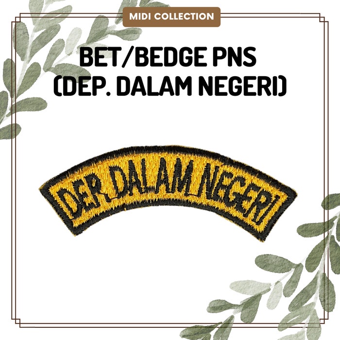 Jual wanita-seragam- bet/bedge bordiran untuk pns tulisan dep. dalam ...