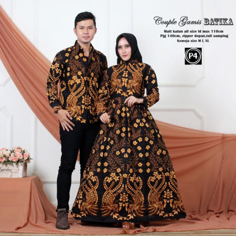 Jual Batik Couple modern batik couple viral sania ruffle ori ndoro jowi ...