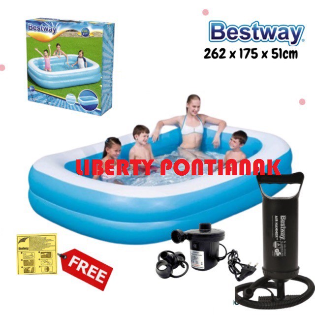 Jual Bestway 54006 Kolam Renang Anak [262 x175 x51cm] / Kolam Anak ...