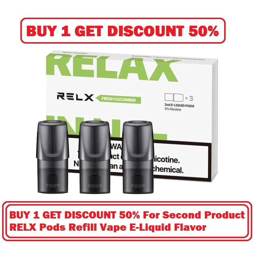 Jual BUY 1 GET DISCOUNT 50% For Second Product RELX Pods Refill Vape E ...