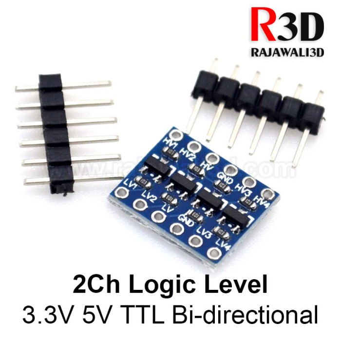 Jual 2 Channel Logic Level Converter 3.3V 5V Bi-Directional For Arduino | Shopee Indonesia