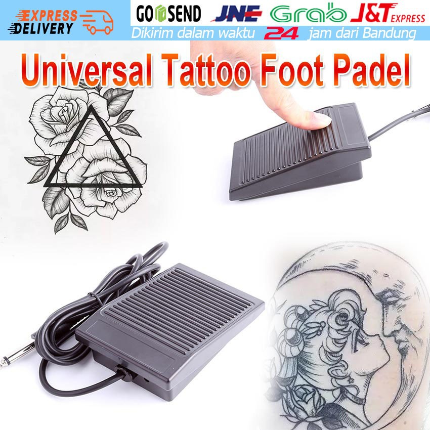 Jual Anti Slip Tattoo Foot Pedal Compact Tattooing Switch dengan Kabel ...