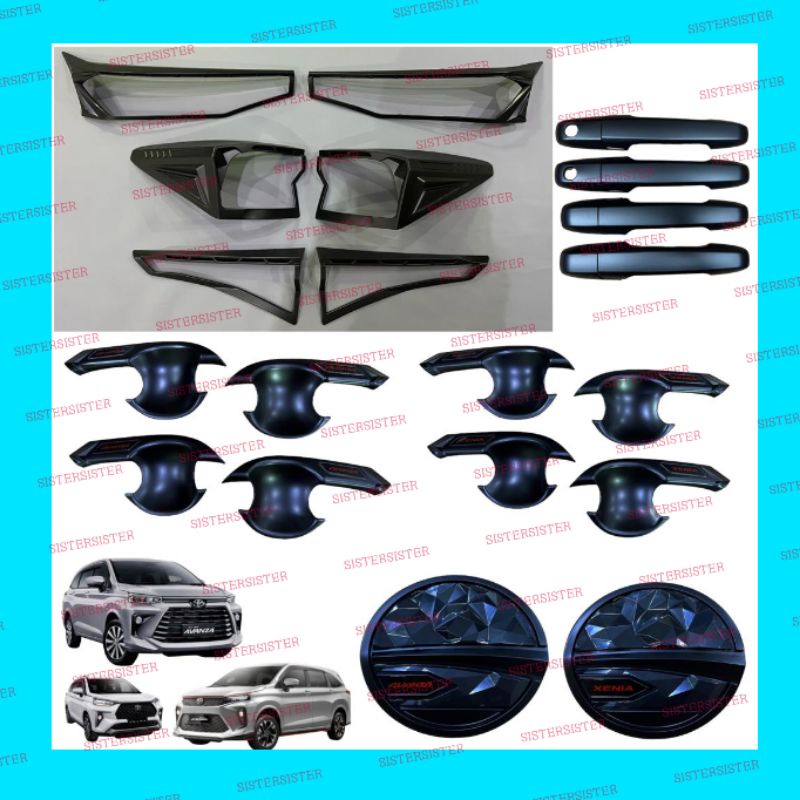 Jual Paket Garnish Depan Belakang Outer Handle Tank Cover Avanza Xenia Veloz 2022 Non Smartkey ...