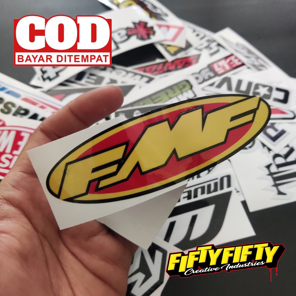 Jual Stiker Print Cut FMF Stiker Printing Laminasi Glossy Stiker Motor ...