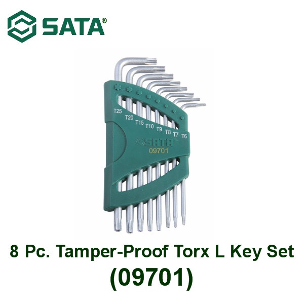 Jual KUNCI L 09701 8PC TORX TAMPER-PROOF KEY SET SATA | Shopee Indonesia