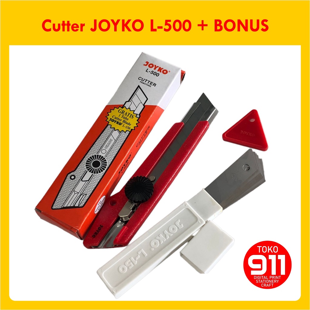 Jual Cutter Joyko L 500 Bonus Alat Potong Kertas Pemotong Kertas