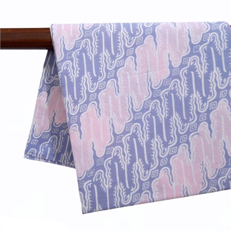 Jual kain batik cap katun 2warna abu,pink motif liris ongkel | Shopee ...