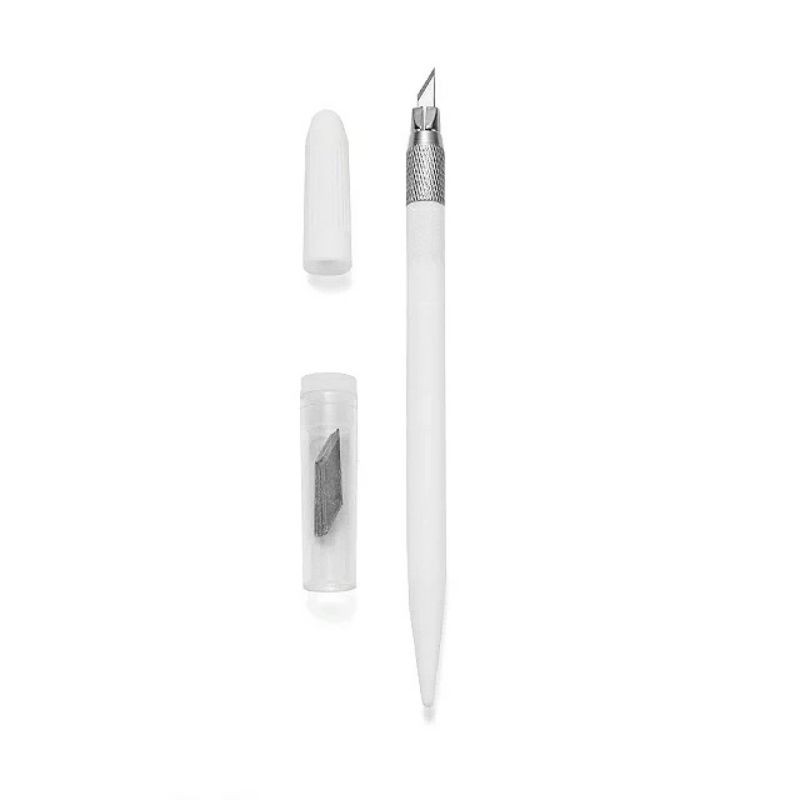 Jual Pen Cutter with Lid for Art & Craft / Pen Knife - WHITE | Shopee ...