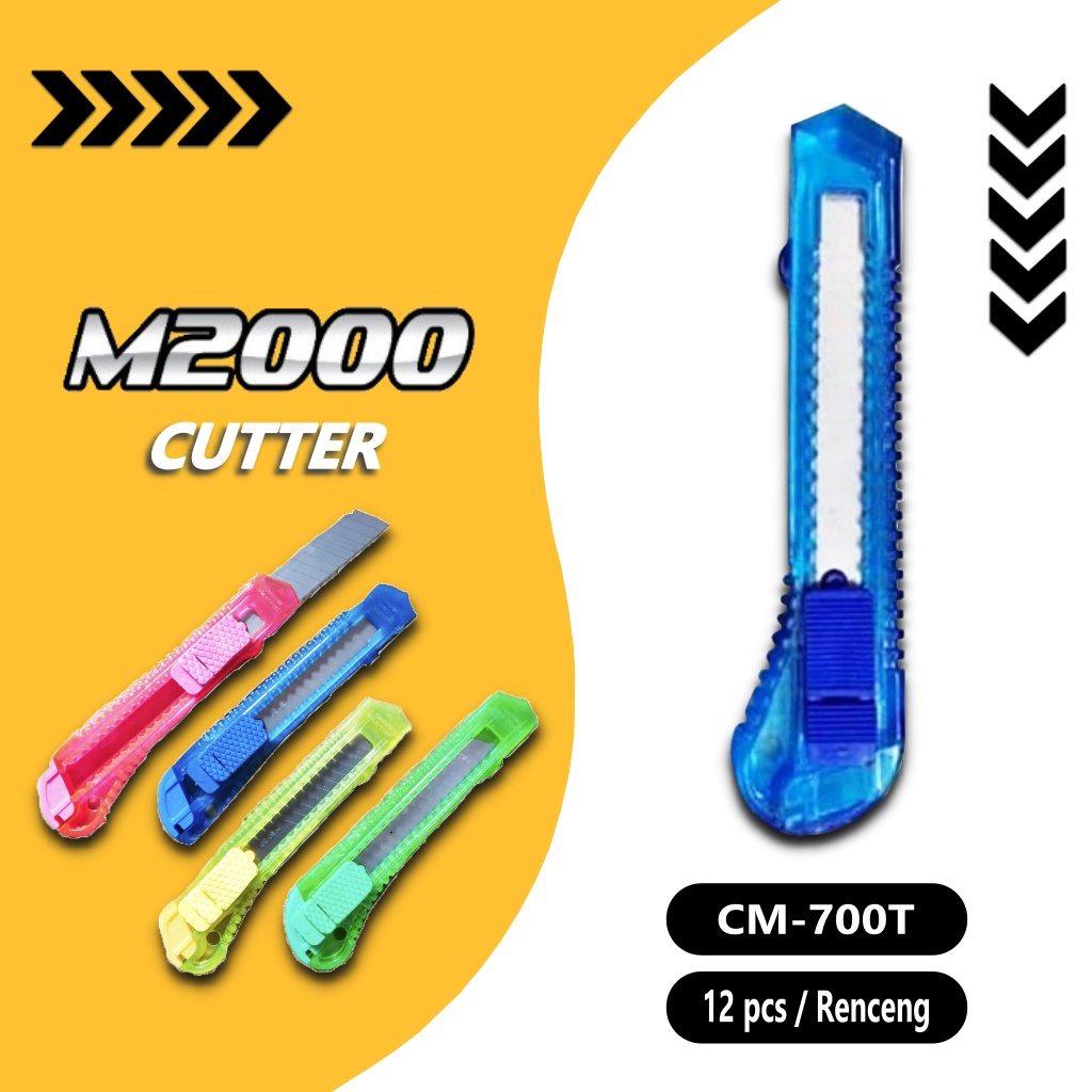 Jual Pisau Cutter Besar Warna Warni L150 M2000 Cuter Kater ATK Grosir ...