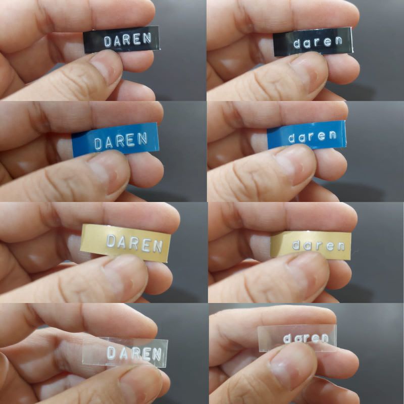 Jual CUSTOM STIKER LABEL NAMA HURUF TIMBUL EMBOS UNTUK ALKITAB ANAK ...