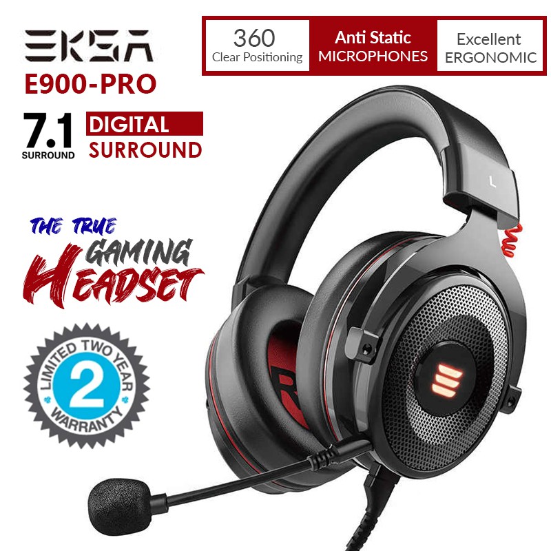 Jual EKSA - E900 Pro 7.1 Virtual Surround PROFESSIONAL Gaming Headphone - DEFECT SALE | Shopee ...