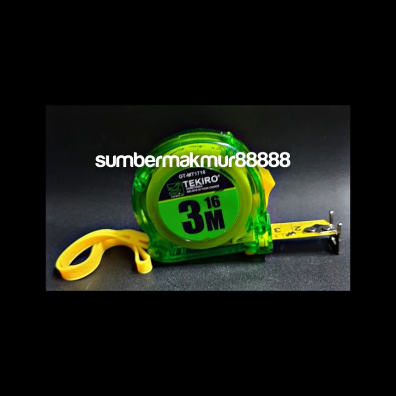 Jual Meteran 3mtr Tekiro roll meter Transparan | Shopee Indonesia