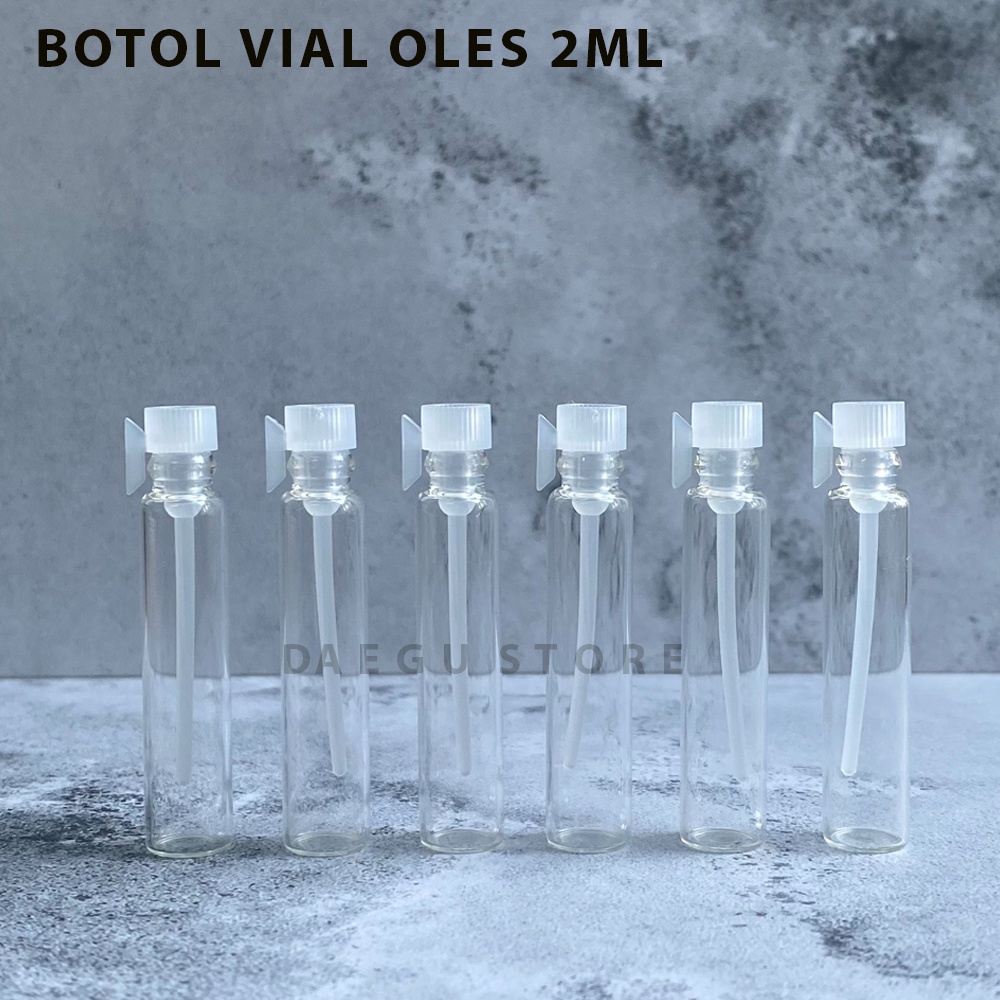 Jual Vial 2ml Botol Kaca Tester Sample Parfum Bening Model Stick Botol ...