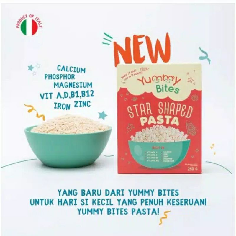 Jual Yummy Bites Star Shaped Pasta (250g) | Shopee Indonesia
