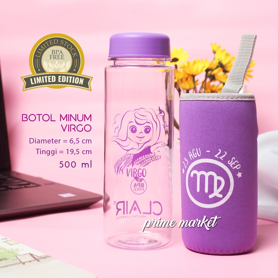 Jual Botol Minum My Bottle Murah / Botol Minum Karakter / My Bottle Karakter Virgo Bening ...