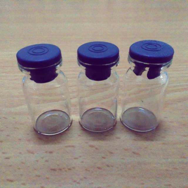 Jual BOTOL KACA VIAL TUTUP KARET 5ML | Shopee Indonesia
