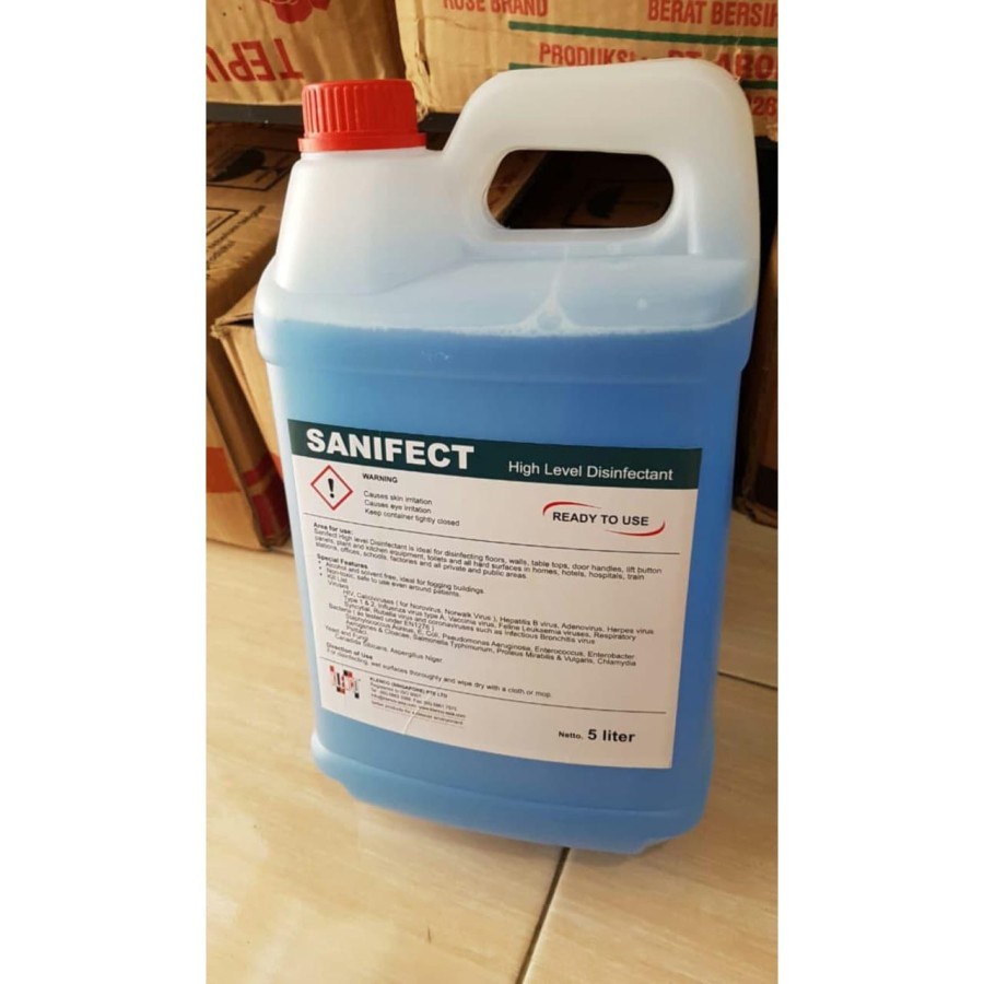 Jual Sanifect dan handrub disinfectant 5 liter only Tanjung Pinang dan ...