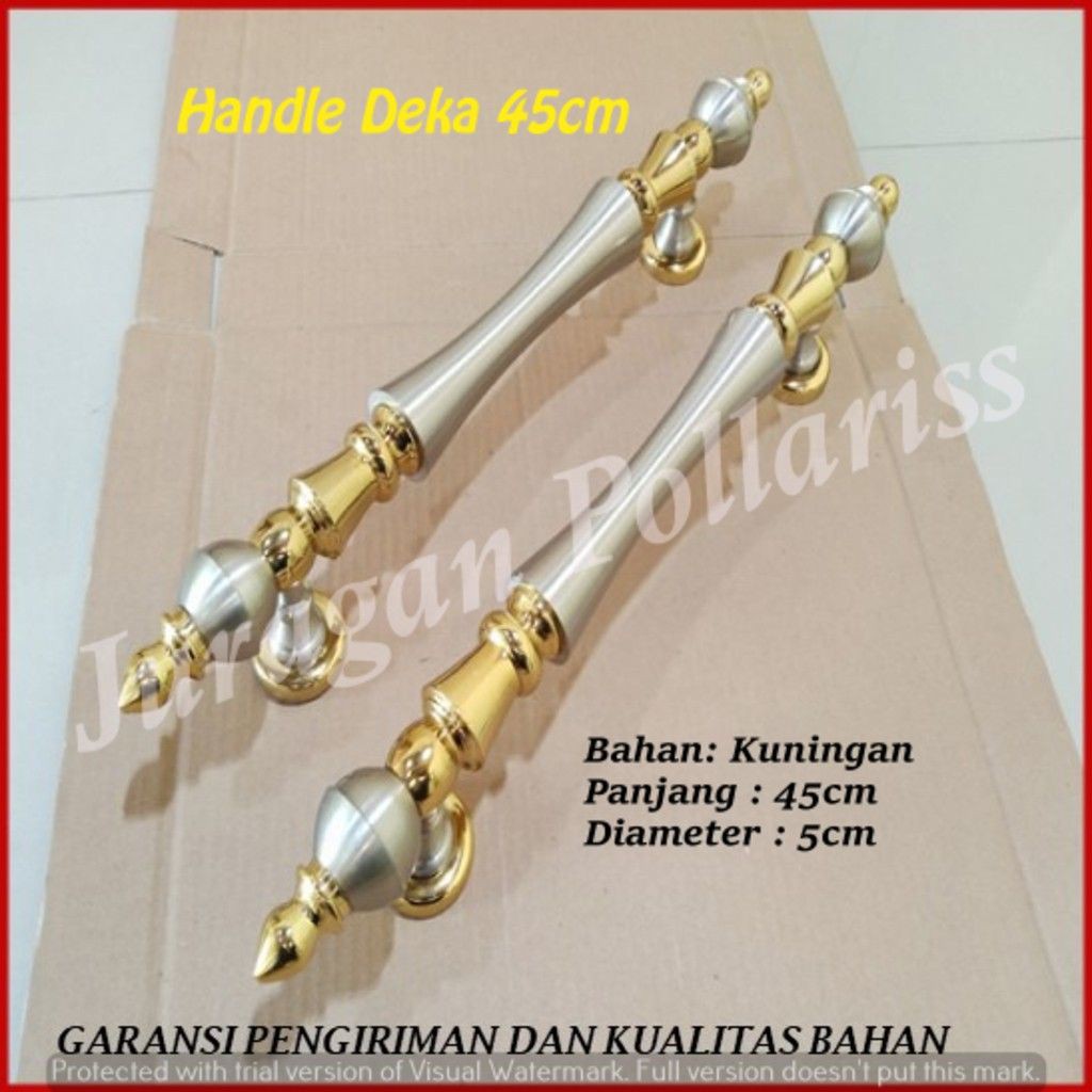 Jual Tarikan Handle gagang Pintu Rumah Kuningan Antik Unik Bagus Mewah ...