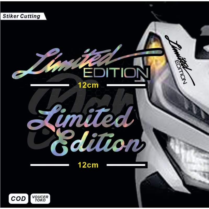 Jual Sticker Limited edition cutting, sticker racing stiker cutting ...