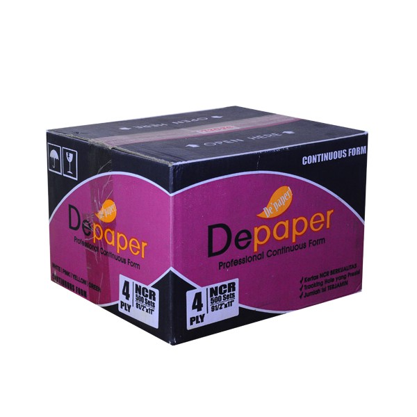 Jual 4 Ply Full Warna Kertas Continuous Form Depaper 9 1/2 x 11 ...