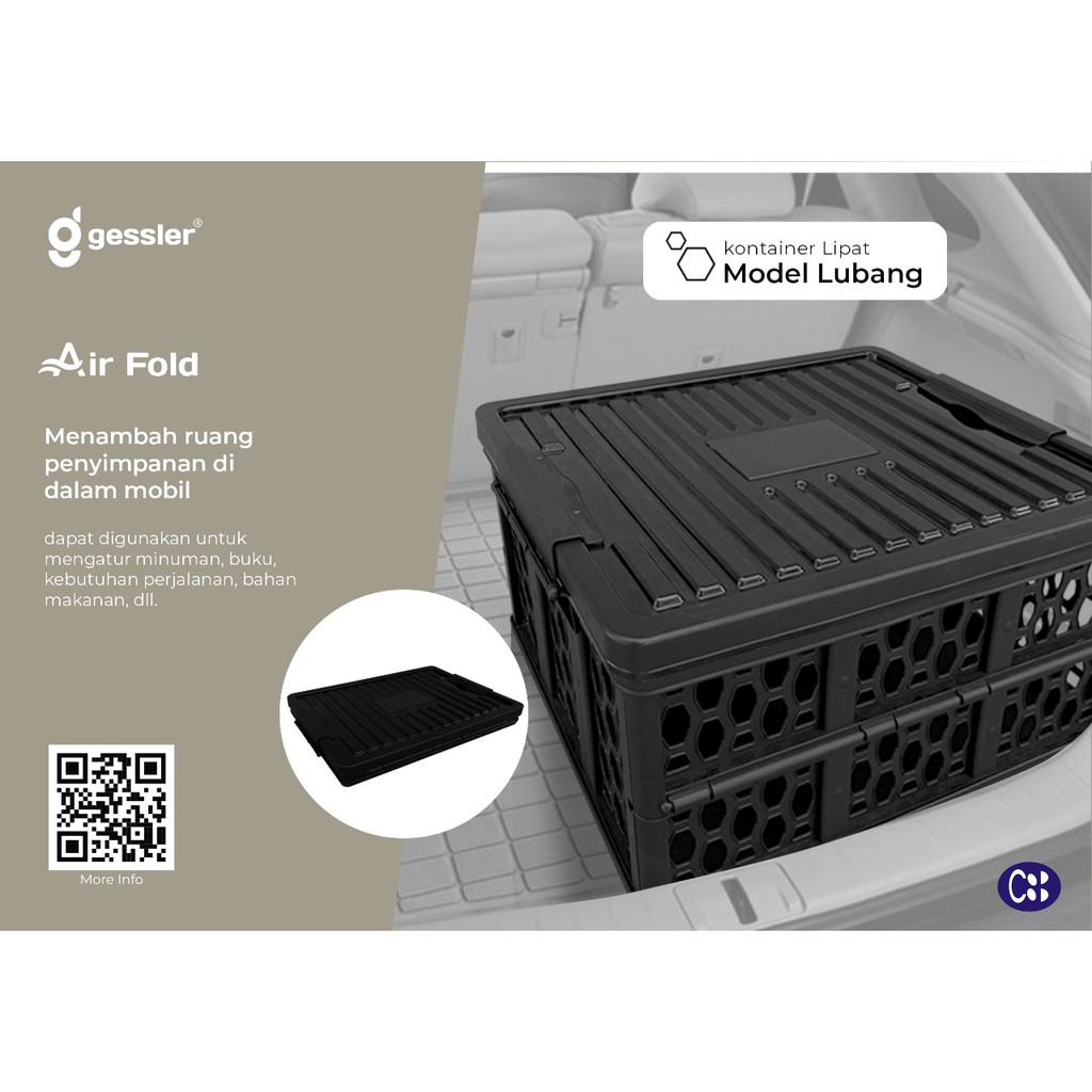 Jual Container Box Lipat Air Fold Model Lubang 45LITER / KONTAINER ...