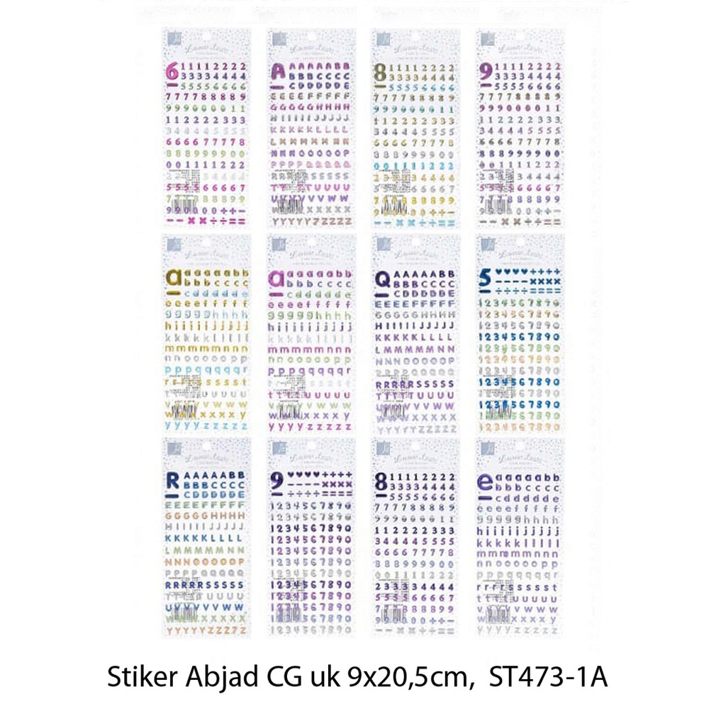 Jual STICKER ABJAD, STICKER HURUF, STICKER TIMBUL, STICKER 3D, STICKER ...
