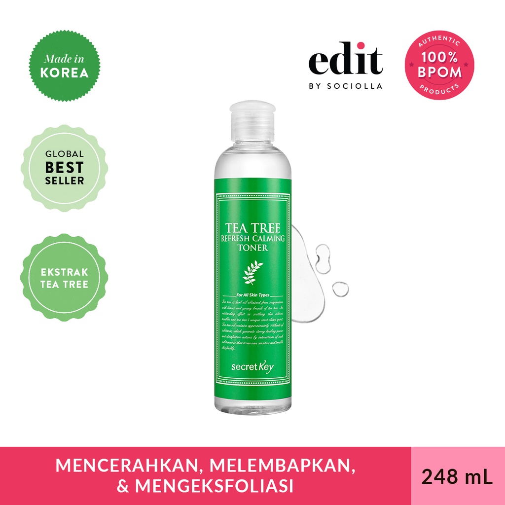 Jual Secret Key Rose Tea Tree Refresh Calming Toner - 248 ml - Toner ...