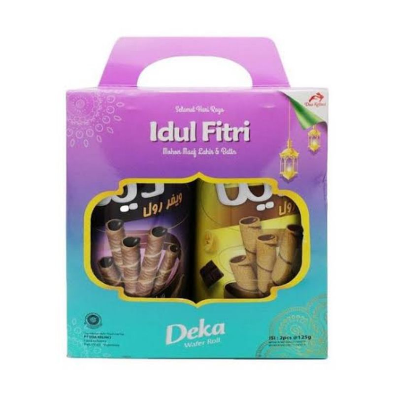 Jual Deka Wafer Roll Gift Box 125gr isi 2 Kaleng | Shopee Indonesia