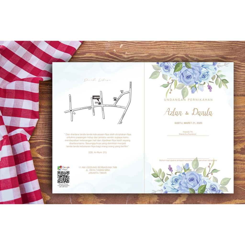 Jual Undangan Pernikahan Minimalis, Elegan, Kekinian, Wedding ...