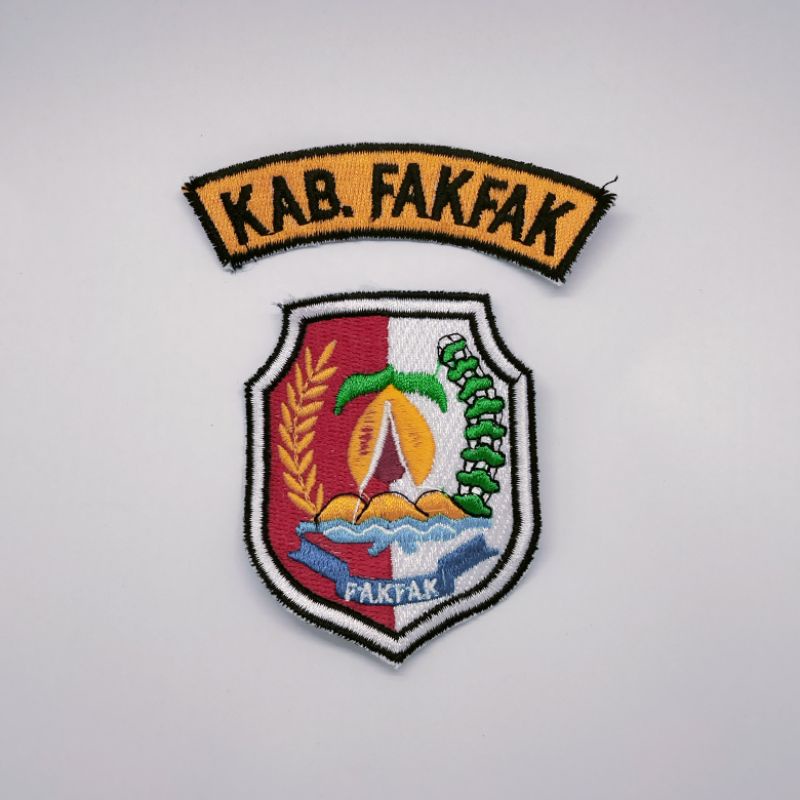 Jual Logo Bordir Kabupaten Fakfak / Logo Kabupaten Fakfak / Bordir Logo ...