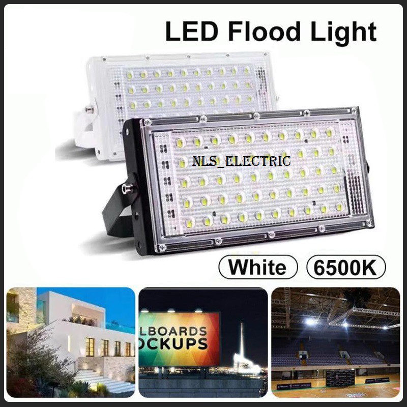 Jual LED SOROT 50W Flood light Lampu FLOODLIGHT tembak 50 w watt outdoor | Shopee Indonesia