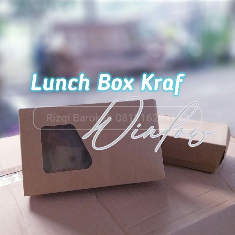 Jual Lunch Box window kraf isi 10 lembar | Shopee Indonesia