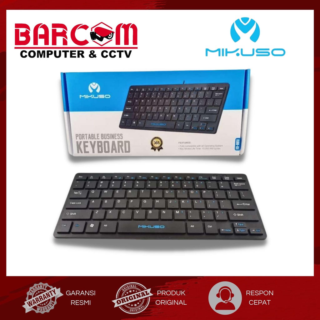 Jual Keyboard Mikuso Mini Portable KB-001U USB High Quality - ORIGINAL | Shopee Indonesia